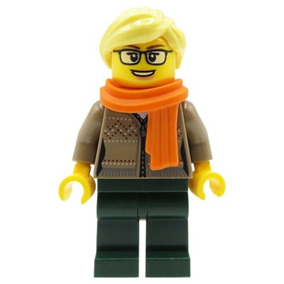 LEGO City Minifigure - Woman / Mother, scarf and sweater - Extra Extra ...