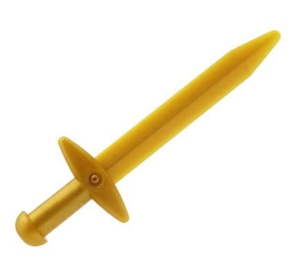 LEGO sword - pearl gold - Extra Extra Bricks