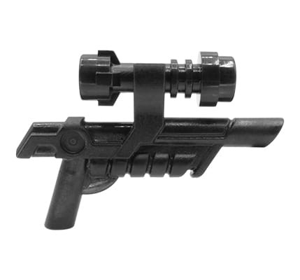 LEGO gun / blaster with scope - black - Extra Extra Bricks