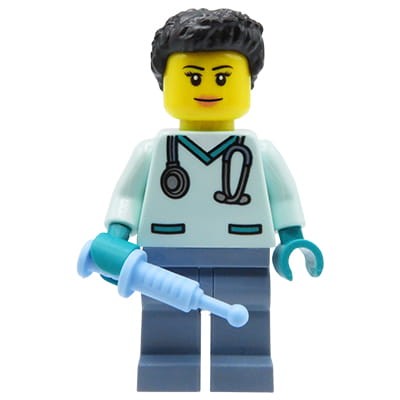 LEGO City Minifigure - Female Doctor / Vet with syringe - Extra Extra ...