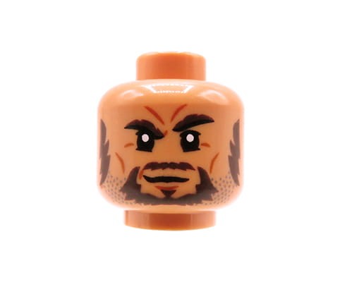 LEGO minifigure head - man, nougat, sideburns and goatee - Extra Extra ...