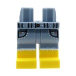 LEGO minifigure short / child legs - dark blue pants - Extra Extra Bricks