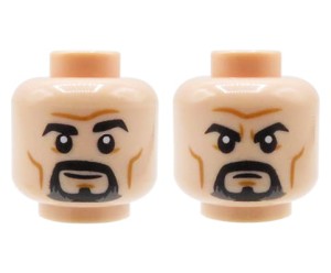 Build your own LEGO minifigure - LEGO Heads male, flash tone