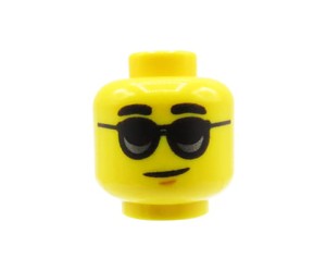 Make your own LEGO minifigure - LEGO Minifig Heads male, yellow