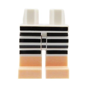 LEGO minifigure legs - black shorts with pockets - Extra Extra Bricks