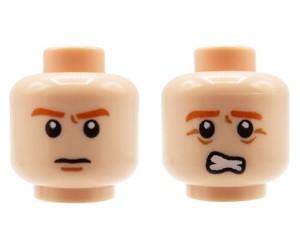 Build your own LEGO minifigure - LEGO Heads male, flash tone