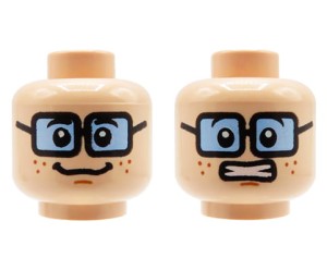 Build your own LEGO minifigure - LEGO Heads male, flash tone