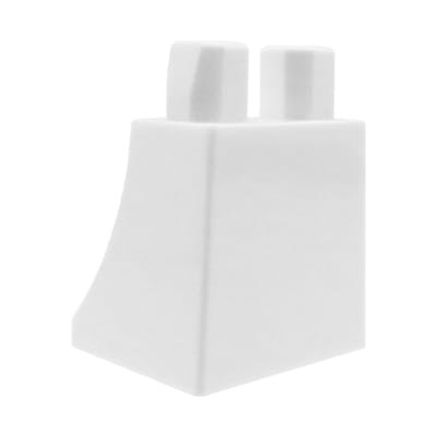 LEGO minifigure legs - white long skirt - Extra Extra Bricks