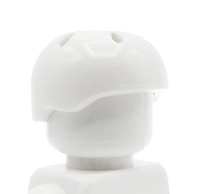 LEGO sports / bike helmet with vent holes - black - Extra Extra Bricks