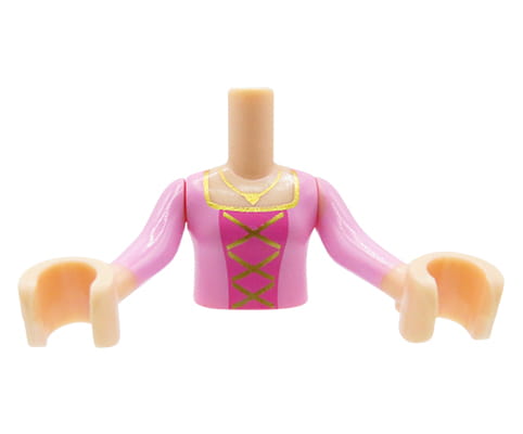 LEGO Friends mini doll torso - bright pink top - Extra Extra Bricks