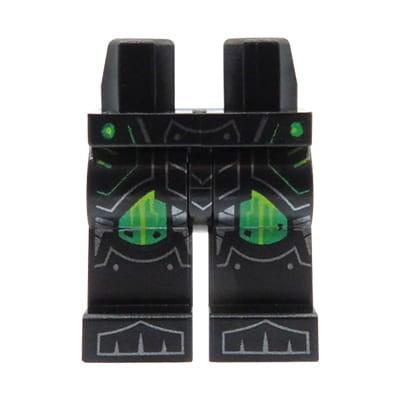 LEGO minifigure legs - black pants / armor - Extra Extra Bricks