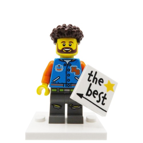 Personalized Figure from LEGO® Parts – With “the best” Sign | Extra ...
