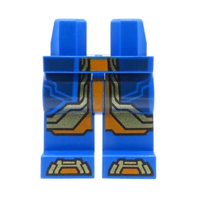 LEGO minifigure legs - blue pants / armor - Extra Extra Bricks