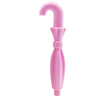 LEGO umbrella - folded, bright pink - Extra Extra Bricks